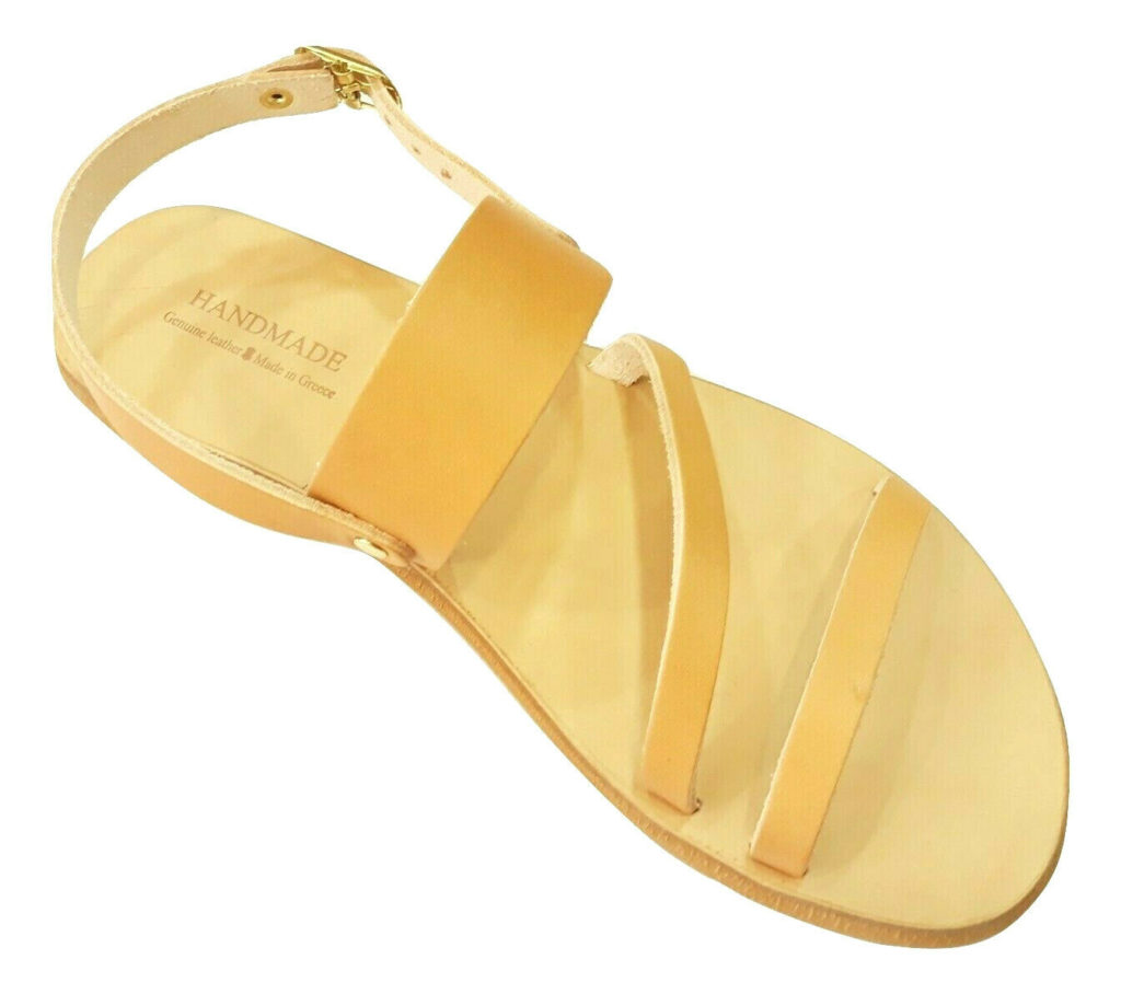 Crete - Ancient Greek Slingback Sandals, Handmade Genuine Leather ...