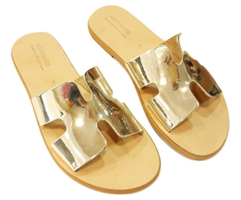 Horkos - Ancient Greek Style H Sandals, Women Slide Handmade – Greek ...