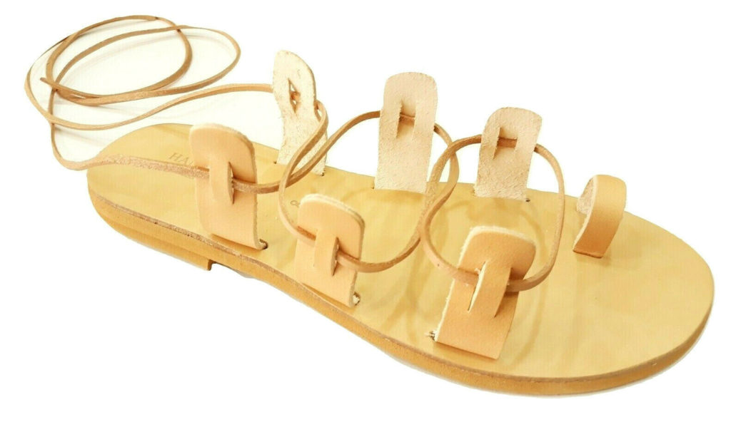 Clytemnestra - Greek Lace-Up Sandals, Ancient Style Gladiator, Spartan ...
